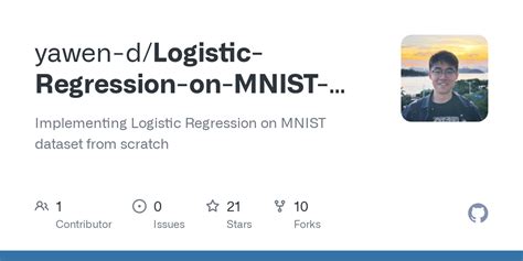 Github Yawen Dlogistic Regression On Mnist With Numpy From Scratch