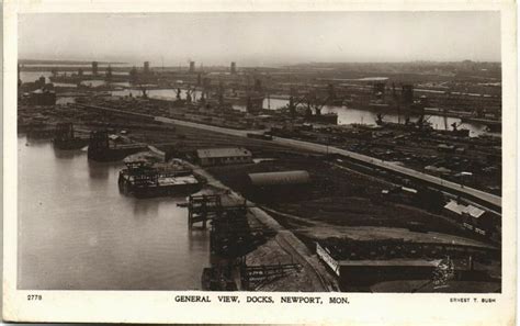 Newport Docks Vintage Photograph