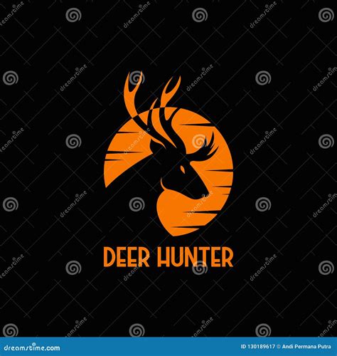 Illustration De Vecteur De Logo De Chasseur De Cerfs Communs