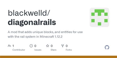 Github Blackwelld Diagonalrails A Mod That Adds Unique Blocks And