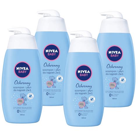 Szampon płyn do kąpieli dla dzieci NIVEA BABY 4szt Shopee Polska