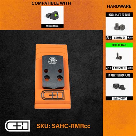 Springfield Hellcat W Rmsc Footprint To Trijicon Rmrcc Candh Precision Weapons