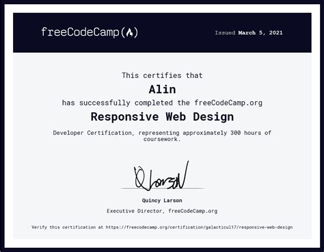 Alin Timis On Linkedin Freecodecamp Freecodecamp Responsivewebdesign Course Onlinecourse