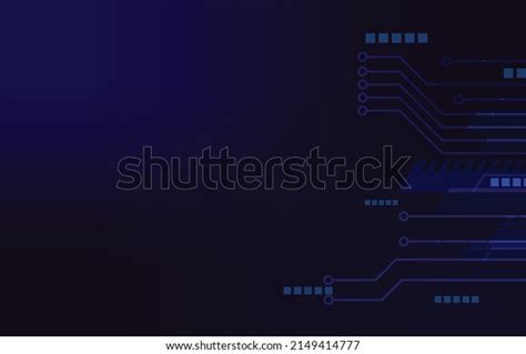 Circuit Connecting Dots Linesabstract Backgroundmolecules Technology Stock Vector Royalty Free