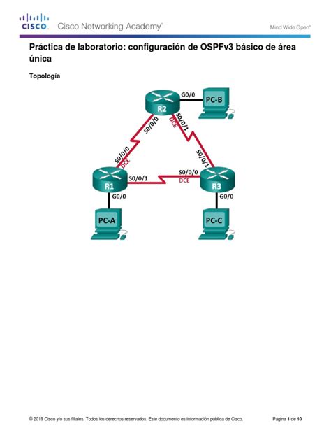 8 3 3 6 lab configuring basic single area ospfv3 pdf enrutador