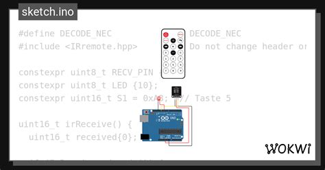 IR Receiver Test Wokwi ESP32 STM32 Arduino Simulator