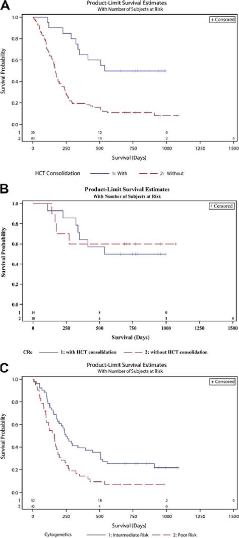A Overall Survival By Hct As Subsequent Therapy Kaplan Meier