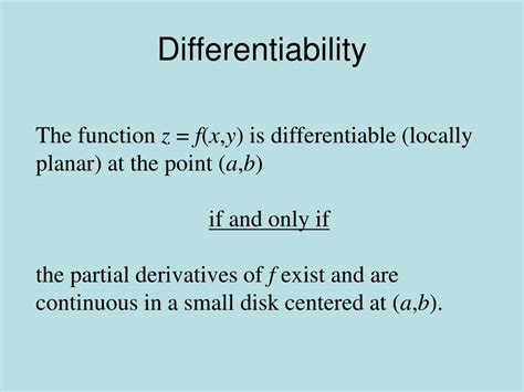 PPT Local Linearity In Functions Of Two Variables PowerPoint