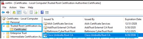 Umbrella Certificate Provisioning Via Ms Intune Cisco Umbrella