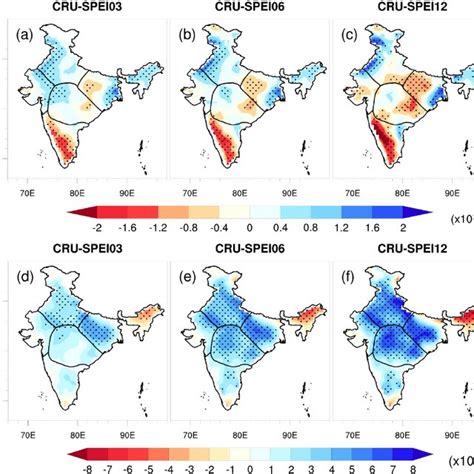 Drought Trend Over India Based On Spei Datasets For The Period Download Scientific Diagram