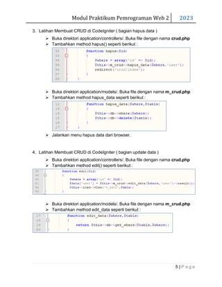 Modul 02 CRUD CI 3 Pdf