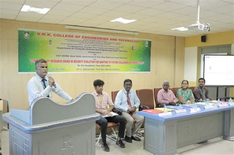 Rmkcet Cse Cyber Security On Linkedin Rmkcet Cybersecurity Dst Serb Dstserb Rmk