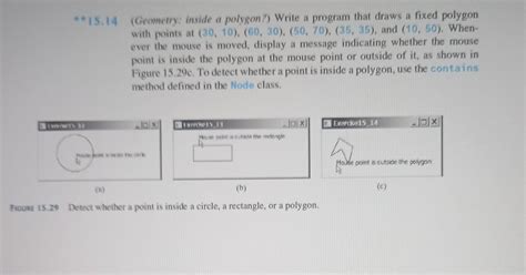 Solved 1514 Geometry Inside A Polygon Write A