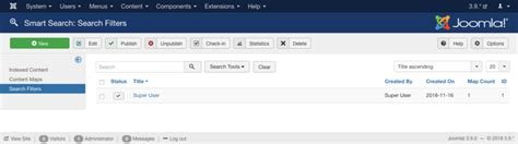 Help310 Components Finder Manage Search Filters Joomla Documentation