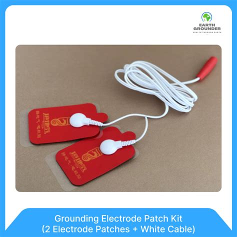 Earth Grounder Grounding Electrode Patch Kit 2 Electrode Patches White Cable Shopee