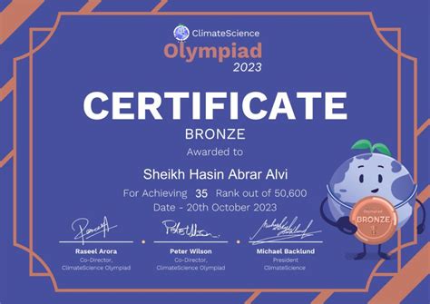 Sheikh Abrar On Linkedin Thrilled To Have Secured The Bronze Medal In