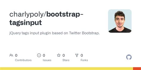 github charlypoly bootstrap tagsinput jquery tags input plugin based