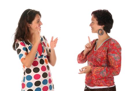 Premium Photo Deaf Persons Hand Demonstrating