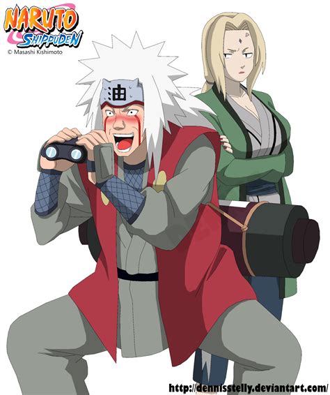 Jiraiya And Tsunade Funny Lineart Colored By Dennisstelly On Deviantart