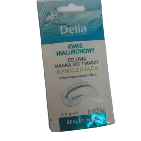 Delia Beauty Mask Kwas Hialuronowy Nawilżajaca żelowa Maska Do