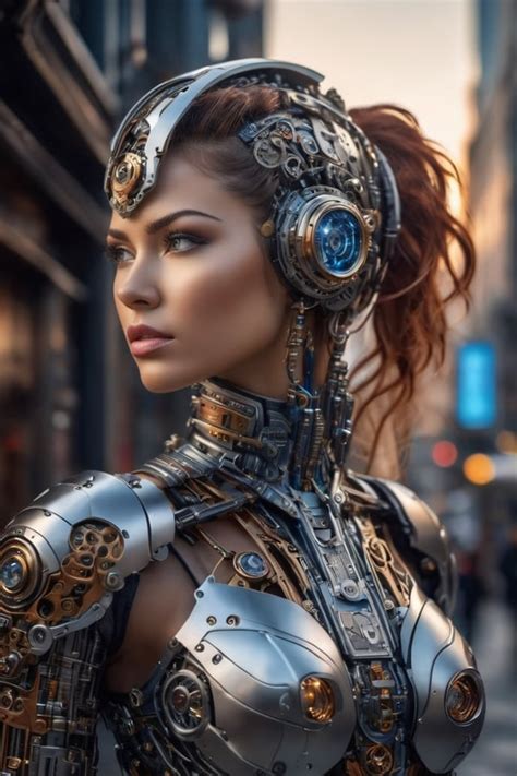 Cybernetic Android Woman Image Created By Userengine Model Tensorart