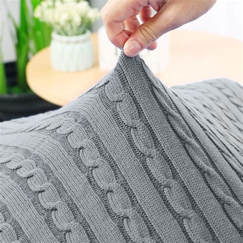 Soft Warm 100 Cotton Cable Knitted Throw For Couch Throw Blanket 47 X