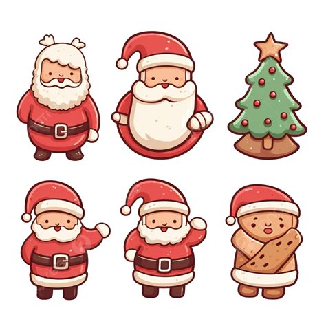 산타클로스 벡터를 위한 만화 귀여운 크리스마스 쿠키 재미있는 산타 귀여운 산타 재미있는 크리스마스 Png 일러스트 및 이미지 에 대한 무료 다운로드 Pngtree
