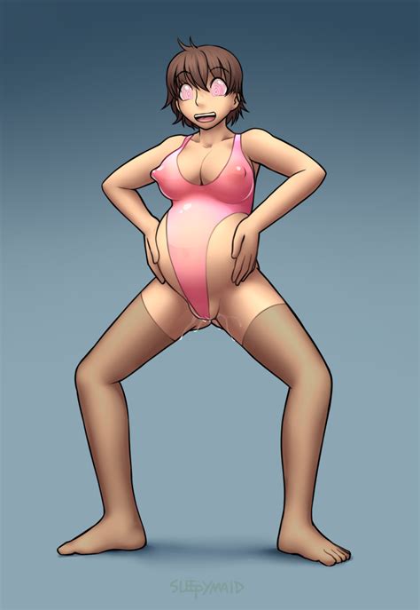 Rule 34 1girls Barefoot Breasts Brown Hair Cleavage Clothes Clothing