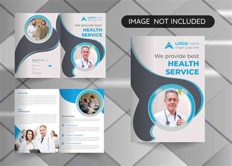 Premium Vector Medical Service Bi Fold Brochure Design Template