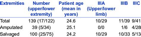 Patient Demographics And Gustillo Anderson Classification Download