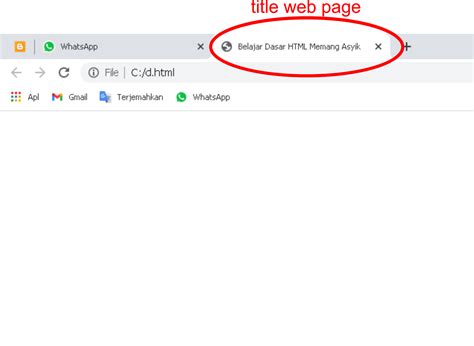 Belajar HTML Dasar Untuk Pemula