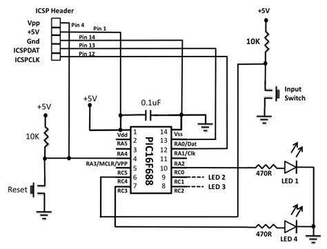 Circuitpic16f6884bitcounter Embedded Lab