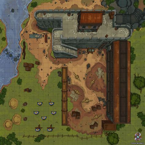 Training Grounds Battle Map 30x30 R Dndmaps