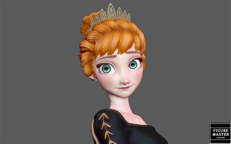 3d File Anna Queen Model Refined Disney Princess Frozen 2 Anime
