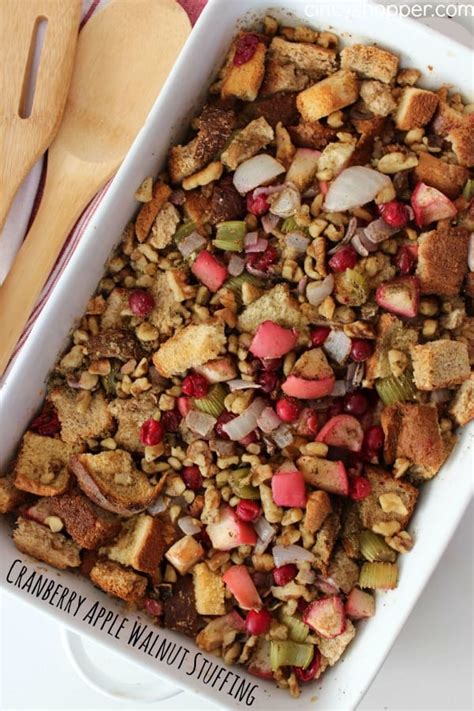 Cranberry Apple Walnut Stuffing Cincyshopper