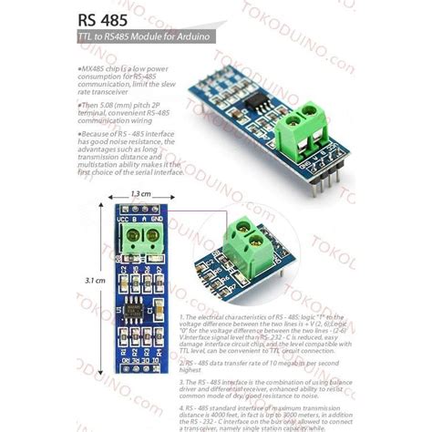 Jual Termur4h Max485 Ttl To Rs485 To Ttl Rs 485 Serial Module Converter Arduino Shopee Indonesia