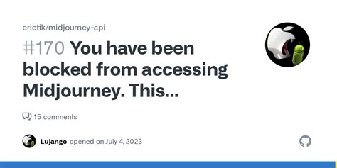 you have been blocked from accessing midjourney this happens on repeated or serious tos