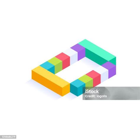 문자 D 아이소메트릭 컬러풀 큐브 3d 디자인 흰색 배경에 격리 된 입체 문자 벡터 일러스트레이션 0명에 대한 스톡 벡터 아트 및 기타 이미지 Istock