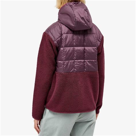 Cotopaxi Womens Trico Hybrid Hooded Jacket In Wine Cotopaxi