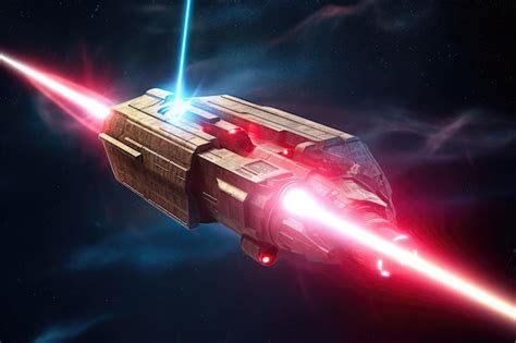 Premium Ai Image Innovative Nuclear Fusion Propulsion In Deep Space Created With Generative Ai