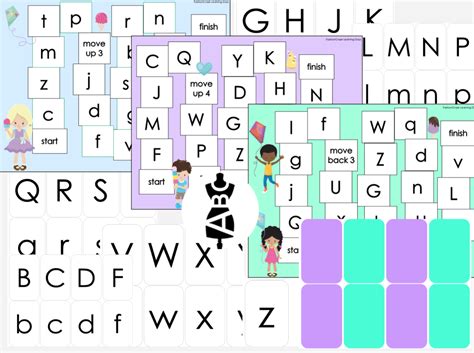 Consonant Letter Game With Uppercase And Lowercase Letters Classful
