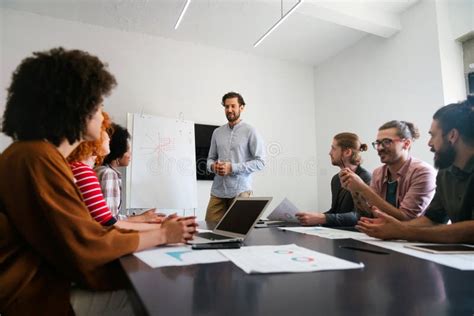 Diverse Startup People On Meeting Having Fun During Brainstorming New