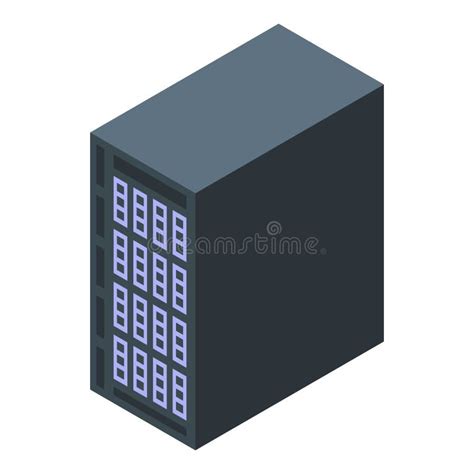 Modern Server Rack Unit Storing And Processing Data In A Datacenter