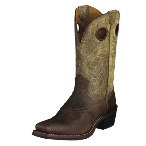 Ariat Mens Heritage Roughstock Square Toe Boot 9 D Earth