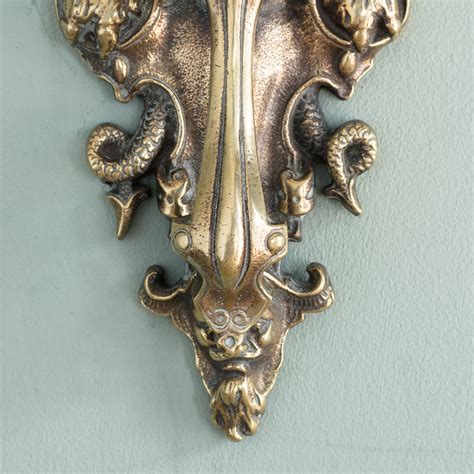 Early Victorian Brass Door Knocker Lassco Englands Prime Resource