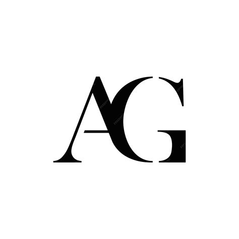 premium vector ag initials monogram logo design icon for business