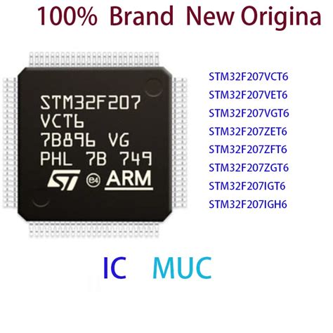 Stm32f207vct6 Stm32f207vet6 Stm32f207vgt6 Stm32f207zet6 Stm32f207zft6