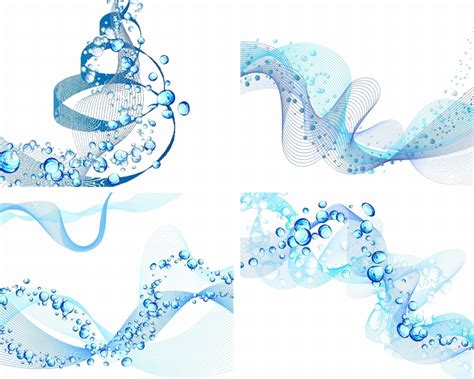 공기의 거품으로 설정된 추상 물 벡터 배경 구배 곡선 대양 Png 일러스트 및 벡터 에 대한 무료 다운로드 Pngtree