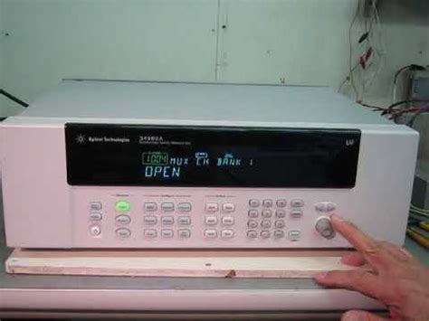 Agilent 34922A Plug in module for 34980 A 70 channel armature multiplexer 動作確認 YouTube