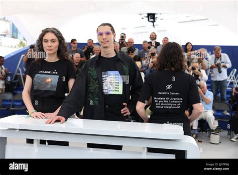 Cannes France Th May Producer Darya Bassel Director Maksym Nakonechnyi And Producer